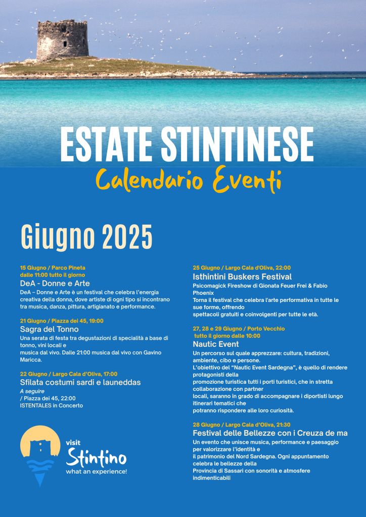 Estate Stintinese – Calendario eventi Giugno 2025 – Visit Stintino